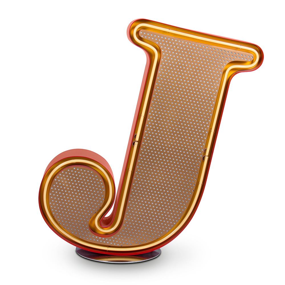 Letter J Marquee Lamp - Mid-Century Modern Lighting