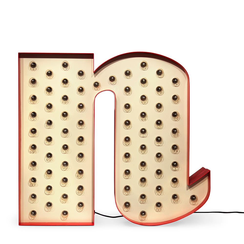 Letter N Marquee Lamp - Mid-Century Modern Lighting