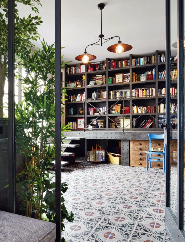 Vintage Library Design Ideas