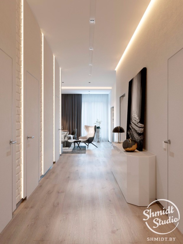 INSPIRING MODERN OPEN PLAN LIVING ROOM IN MINSK