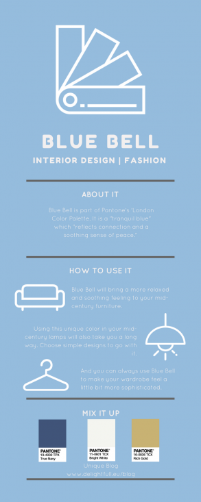 Pantone Colors: Blue Bell Decor